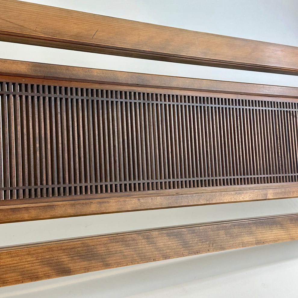 Vintage Japanese Ranma Transom Geometric Lattice Sugi Wood 69.5 ...