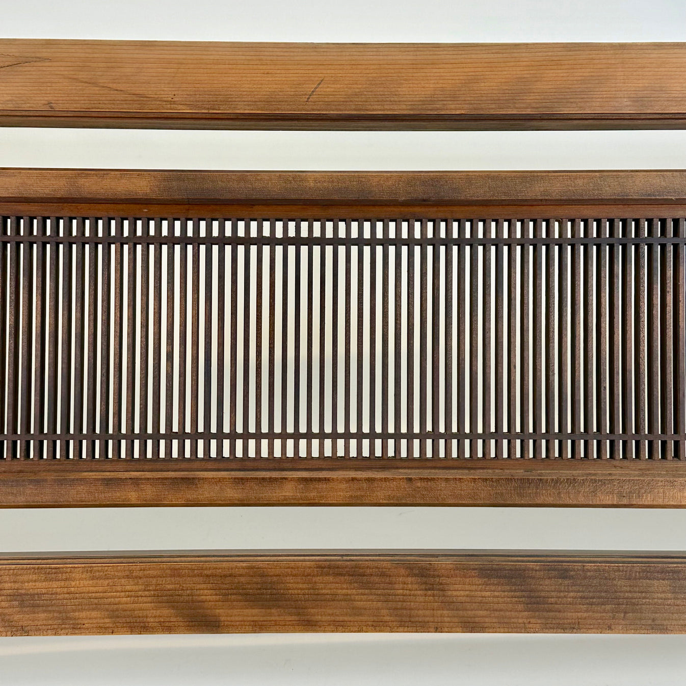 Vintage Japanese Ranma Transom Geometric Lattice Sugi Wood 69.5 ...