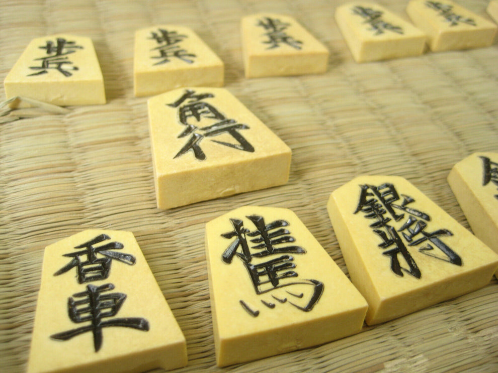 Vintage Japanese Plastic Shogi Koma Pieces W/ Original Box – Shogun's ...