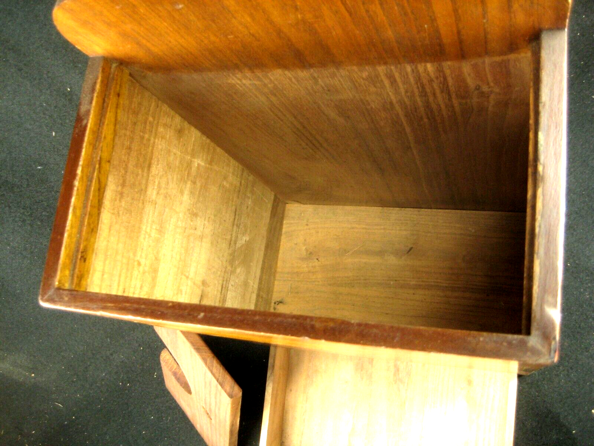 Vintage Japanese Shamisen Stand Box (Early 1900'S) Kiri Wood W/ One Dr ...