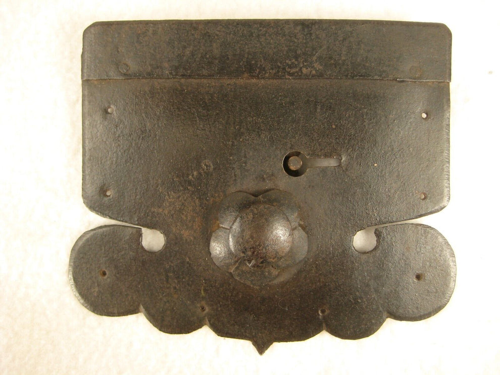 Antique Japanese Meiji Era (C. 1870) Forged Iron Tansu Lock With Key ...