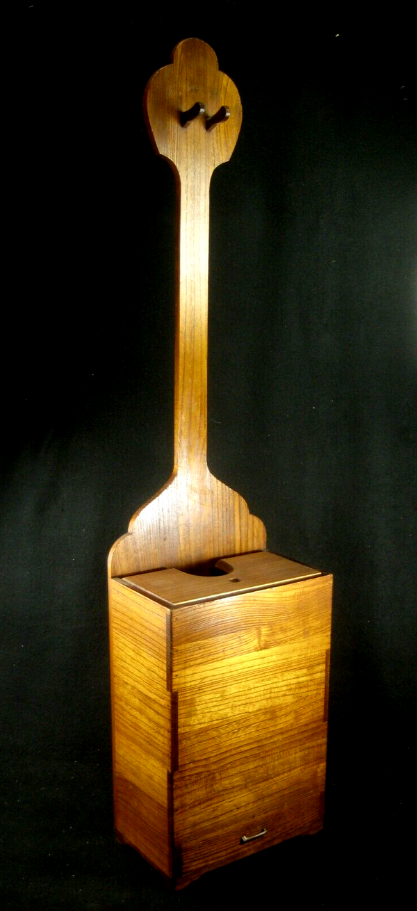 Vintage Japanese Shamisen Stand Box (Early 1900'S) Kiri Wood W/ One Dr ...