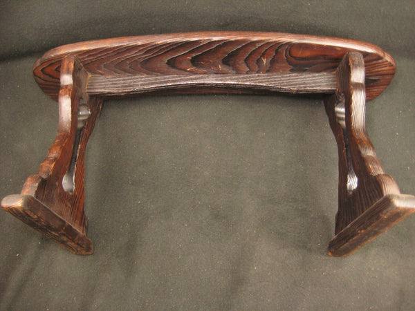 Antique Japanese Meiji 1800'S Sugi Wood Kyousoku Arm Rest For Floor Si ...