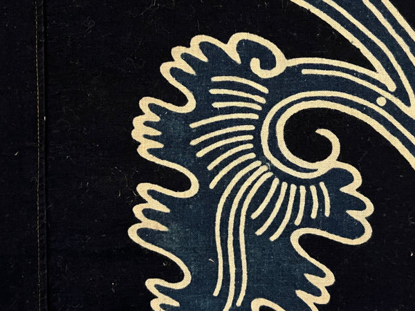 Antique Japanese c.1880 Futon Cover 3 Color Mokko Mon Indigo Dyed Tsut ...